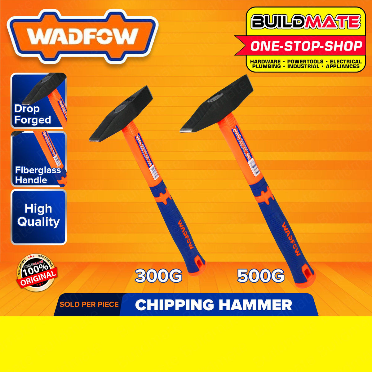 BUILDMATE Wadfow Welding Chipping Hammer 300G | 500G Welder Slag Remov ...