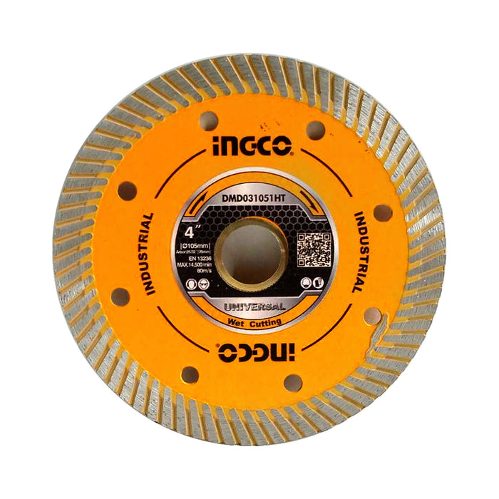 INGCO 4" Ultrathin Diamond Disc Wet Cutting 105mm for Plaster, Tile, M ...