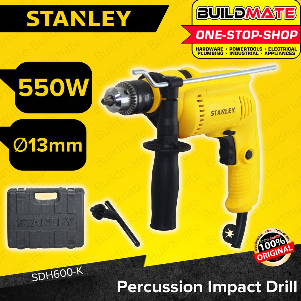 BUILDMATE Stanley Percussion Drill Value Kit with Case 13mm 550W | 800 ...