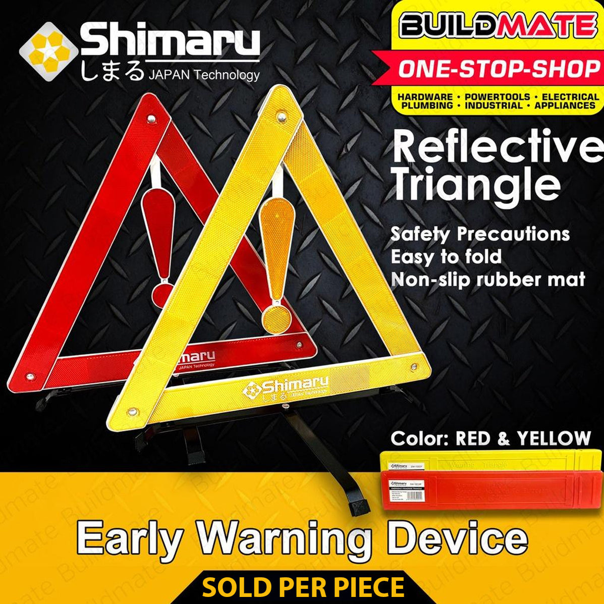 PROMAN | SHIMARU Safety Car Reflective Early Warning Device Triangle E ...