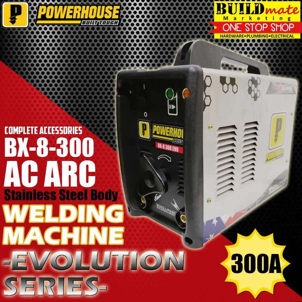 POWERHOUSE 300A BX-8 BX8 EVOLUTION AC ARC STAINLESS Body Welding Machi ...