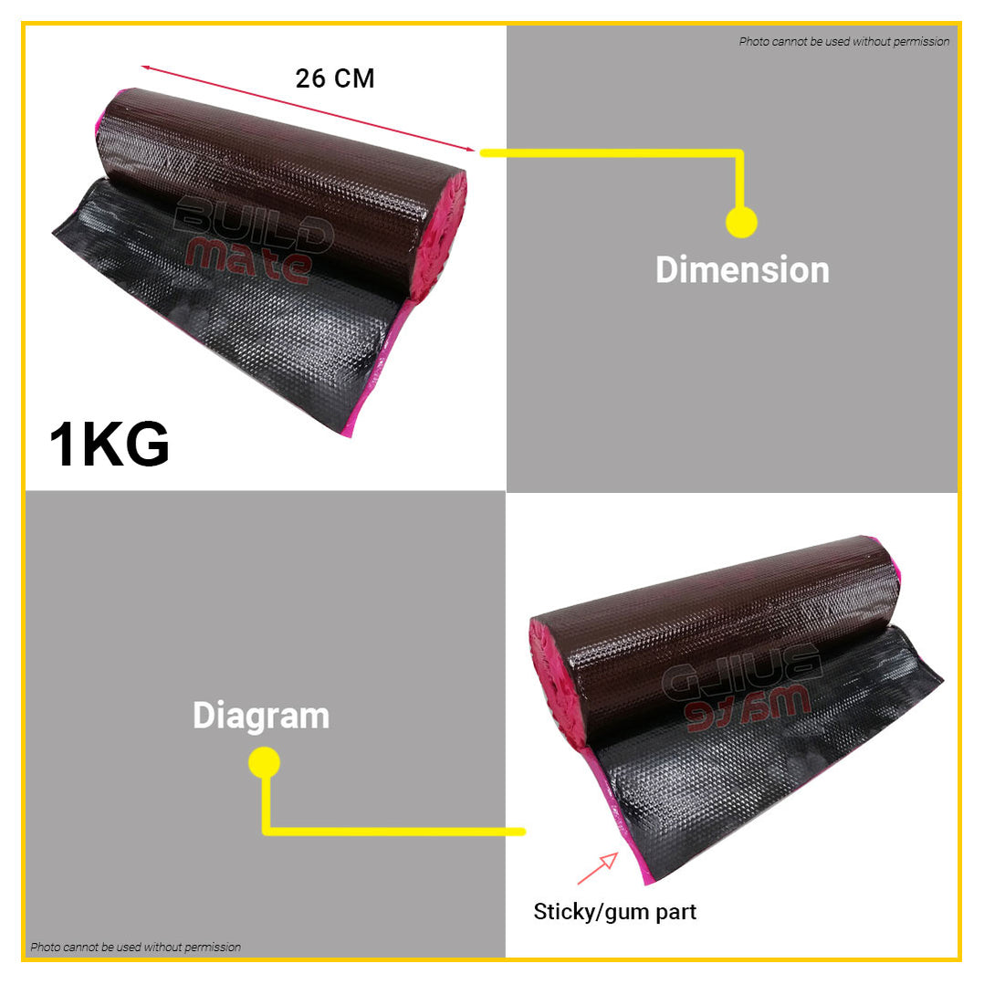 BUILDMATE Mega Vulcanizing Gum Kit Roll 10" Inch Vulcanizing Tire Repa ...