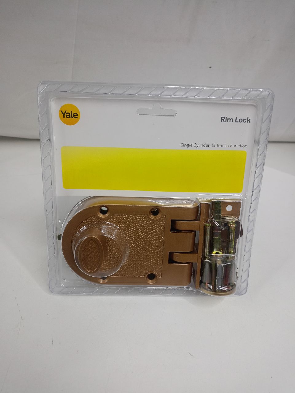 YALE Essential Single Cylinder Rim Lock (Gold Plated) #YEK101GL — Buildmate
