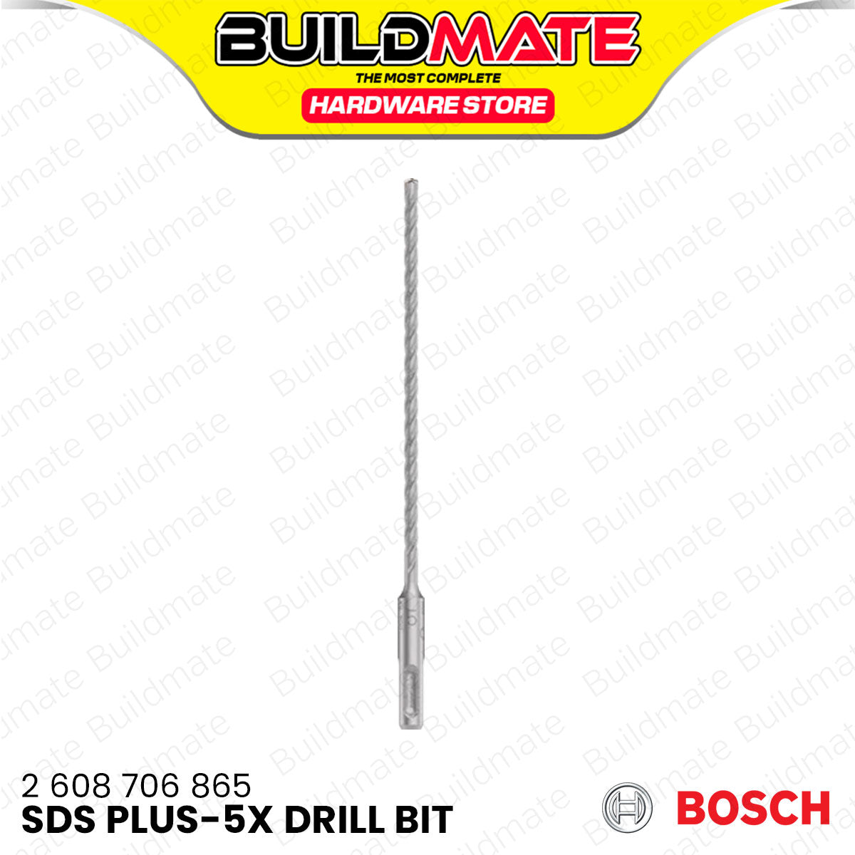 BUILDMATE Bosch Ø5mm PRO SDS Plus-5X Hammer Drill Bit 150mm | 210mm Co ...