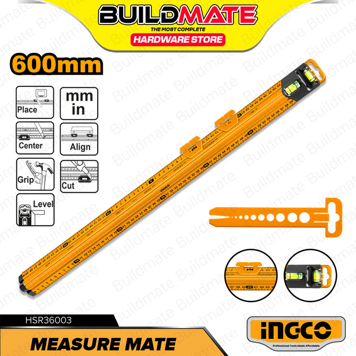 BUILDMATE Ingco 600mm Aluminum Measure Mate with Sliding knife Guide H ...