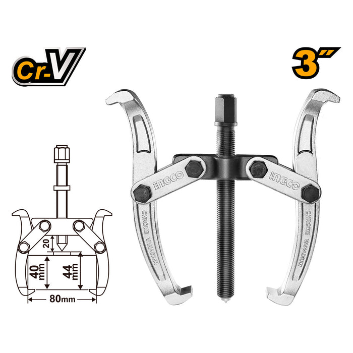 BUILDMATE Ingco 3"-6" Inch Two Jaws Gear Puller 2000kg - 5000kg Max Fo ...