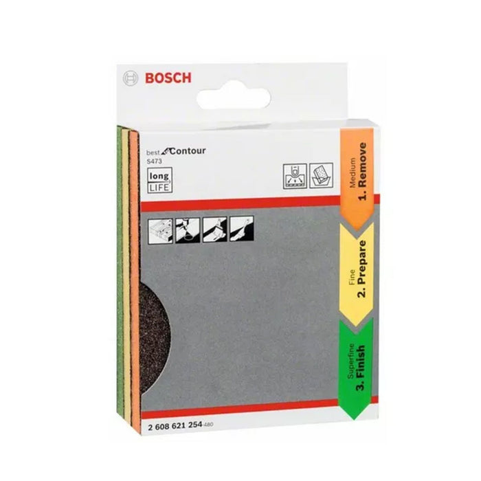 BUILDMATE Bosch 3PCS/SET Contour Sanding Pad Color Foam Block Best for ...