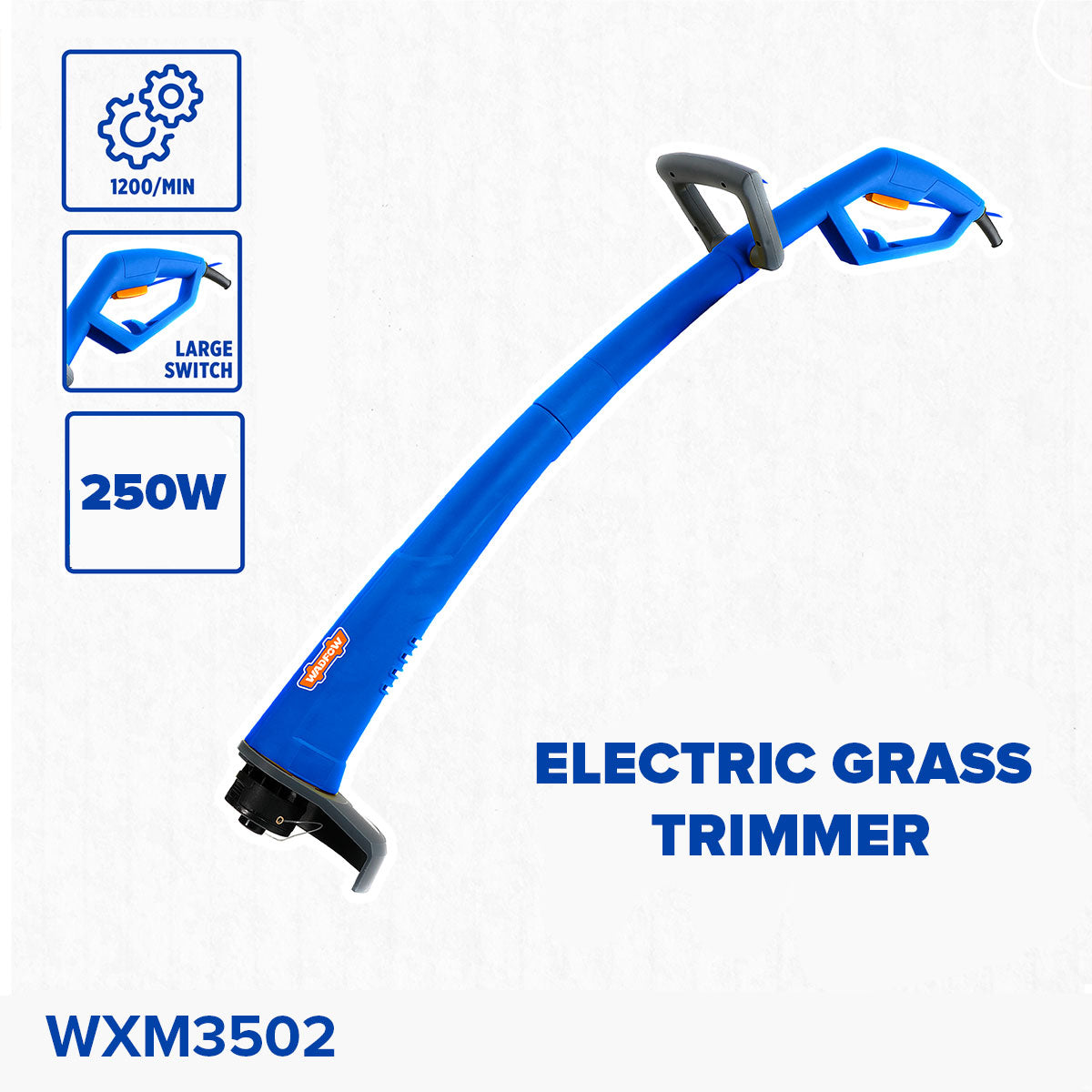 BUILDMATE Wadfow 250W Electric Grass Trimmer Wacker Cutter Lawn Mower ...