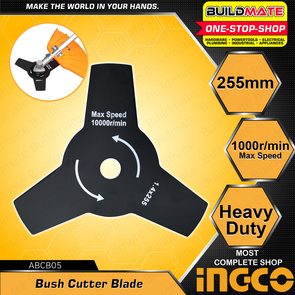 INGCO Bush Cutter Blade 1.4 x 255mm 3 Teeth Garden Cutter Tools Suitab — Buildmate