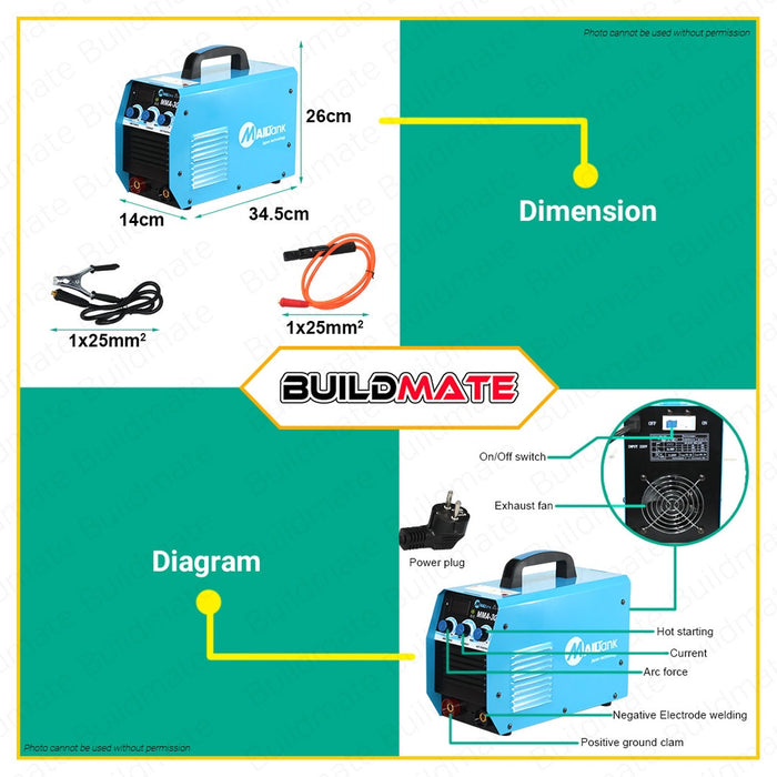 MAILTANK IGBT Inverter Welding Machine Compact Welder Machine ARC Forc ...