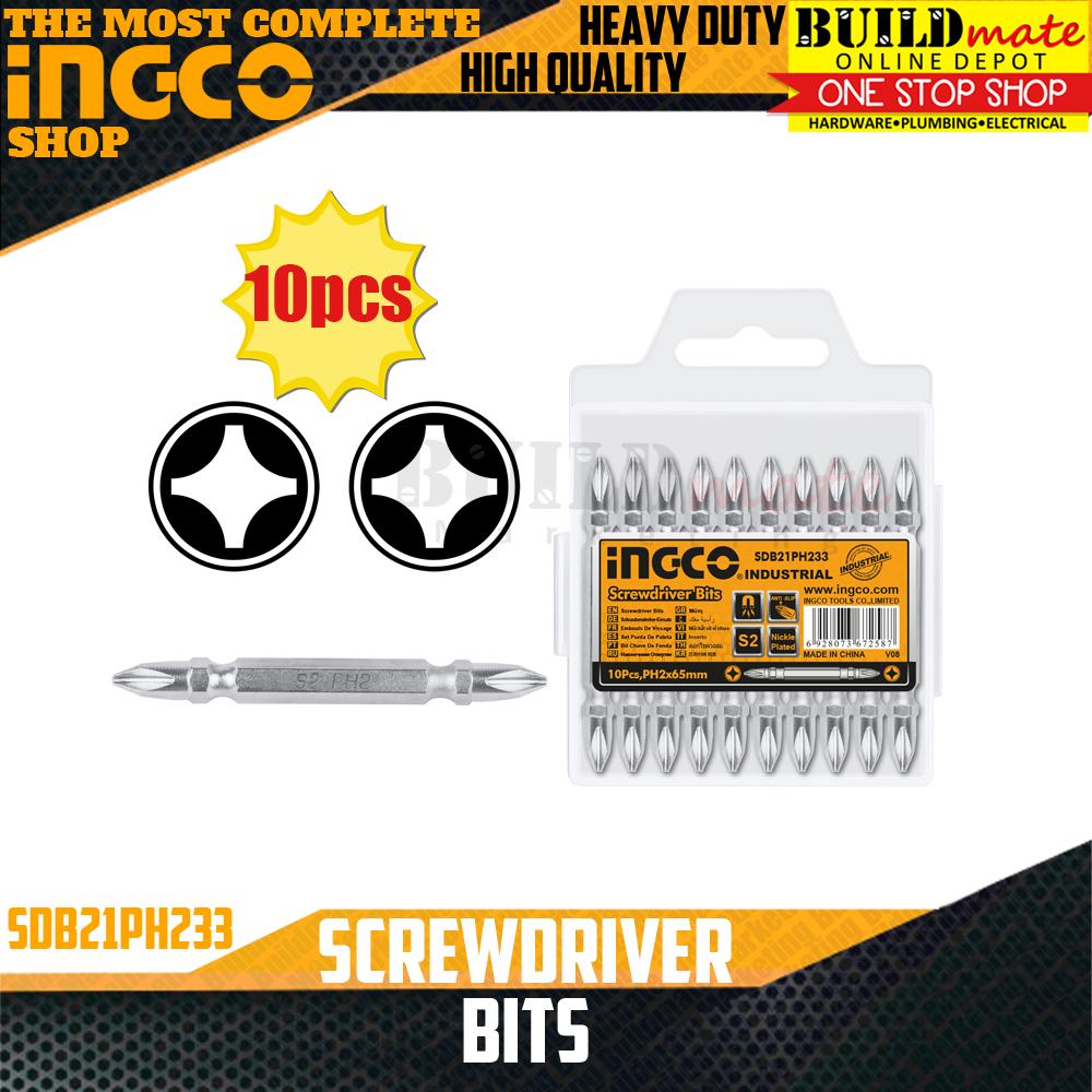 INGCO Magnetic Double Ended Screwdriver Bits 10PCS/SET PH2 SDB21PH233 ...