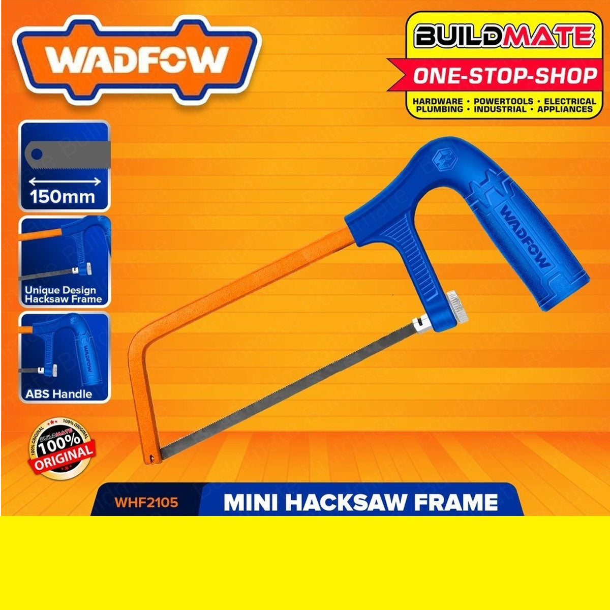 WADFOW Mini Hacksaw Frame 150mm 6" Inches Small Hand Saw With 1pc Blad ...