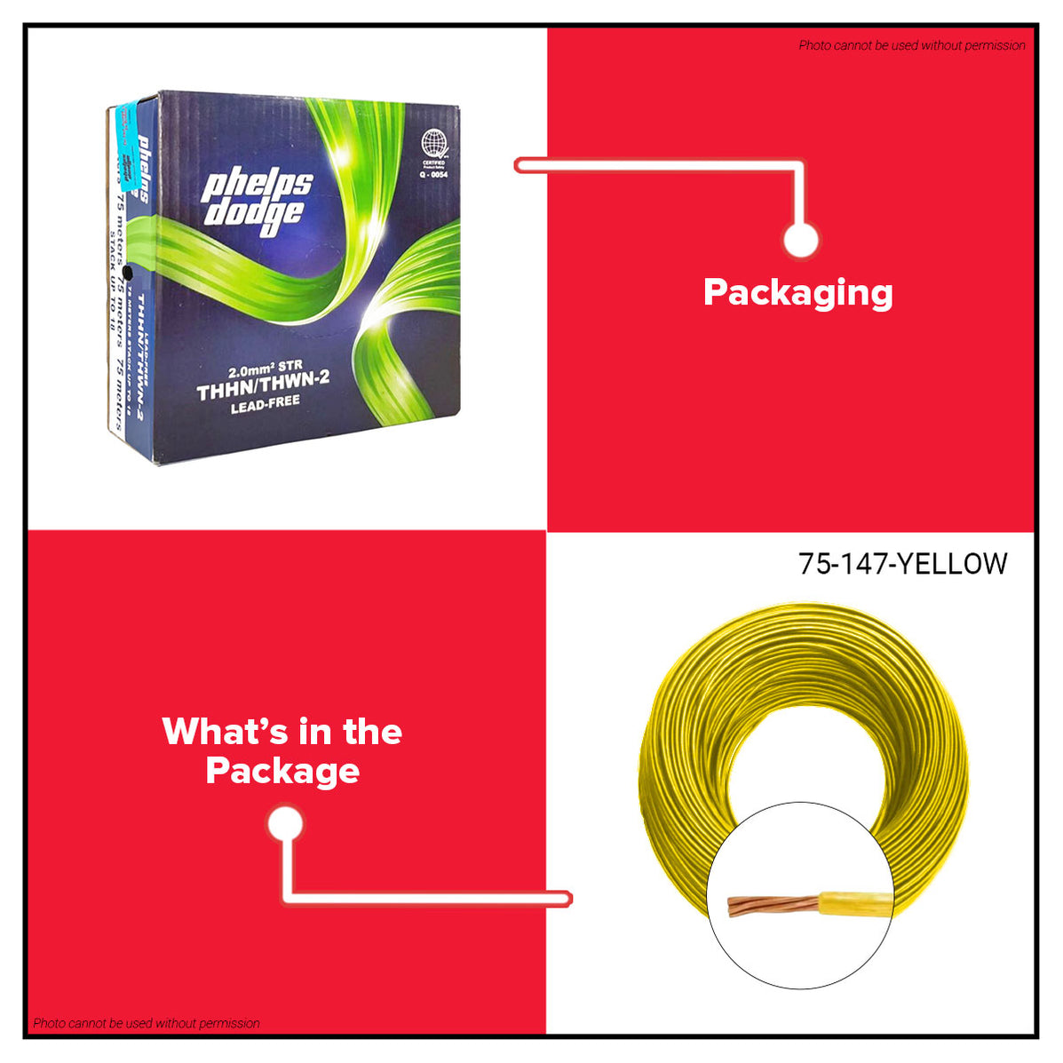 BUILDMATE Phelps Dodge THHN THWN-2 Electric Wire 2.0mm² / 3.5mm² Stran ...