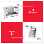 OMNI Surface Type PVC Utility Box WSU-001 •BUILDMATE• — Buildmate