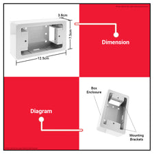 OMNI Surface Type PVC Utility Box WSU-001 •BUILDMATE• — Buildmate