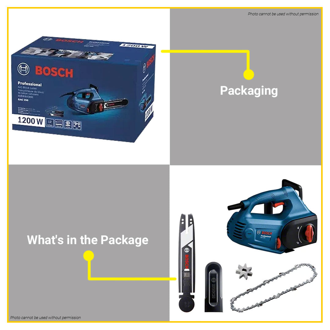 BUILDMATE Bosch 1200W General Purpose Saw AAC Concrete Block Cutter wi ...