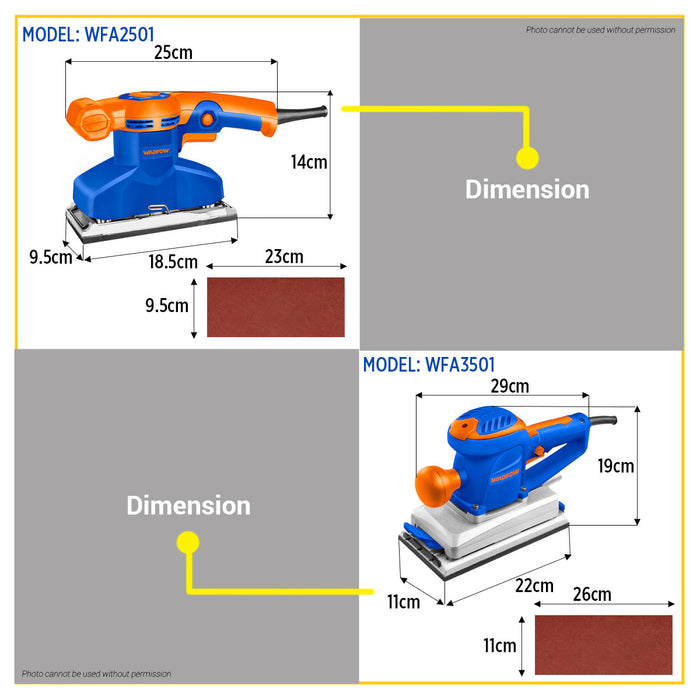 BUILDMATE Wadfow Finishing Sander 320W / 350W Detail Electric Polishin ...