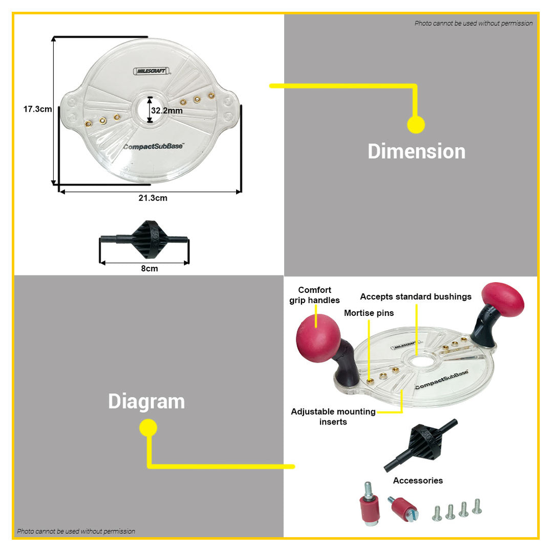MILESCRAFT Compact Sub Base #1225 •BUILDMATE• — Buildmate
