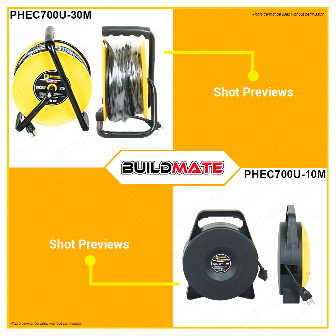 BUILDMATE Powerhouse Electric Extension Wheel 10M / 30M Universal Outl ...
