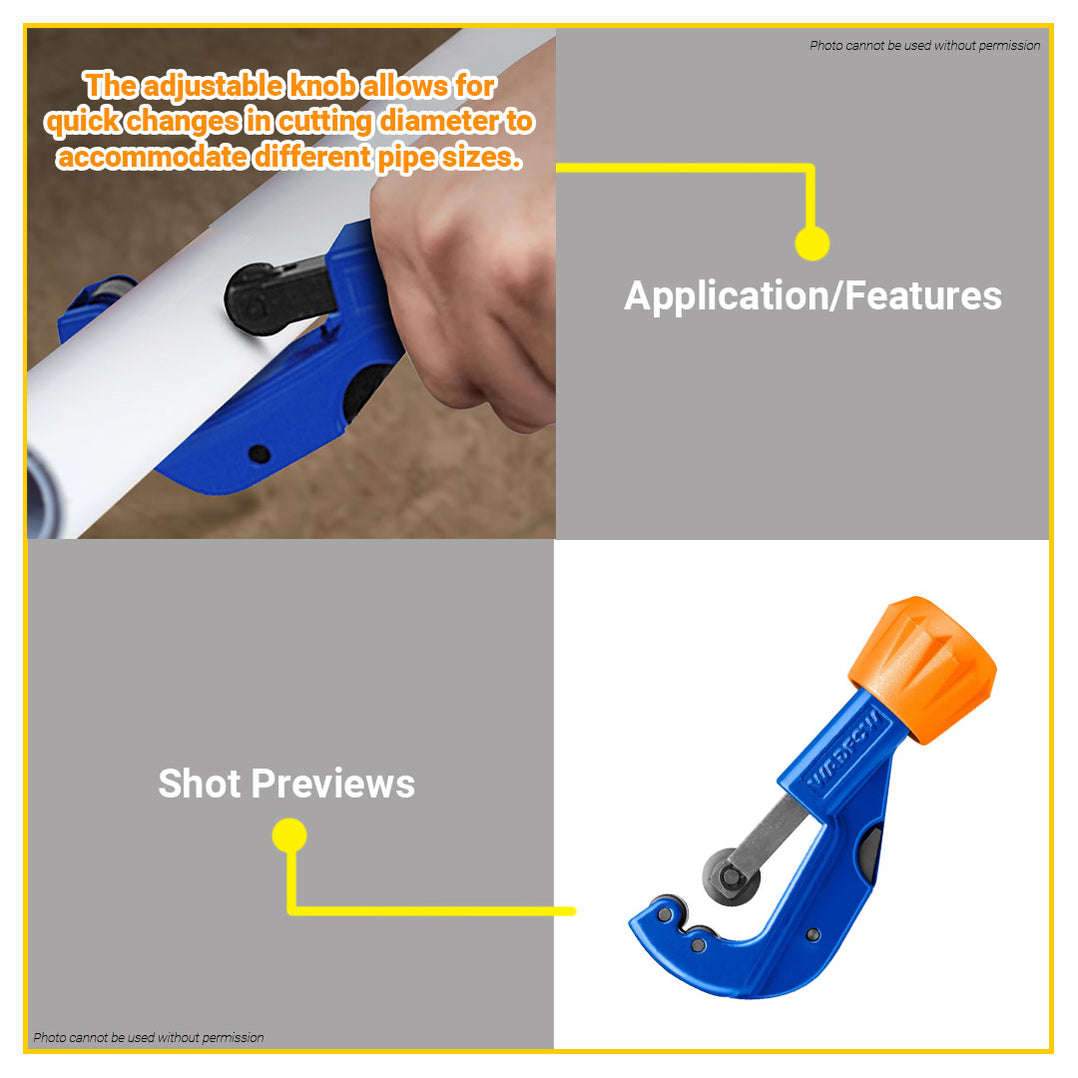 BUILDMATE Wadfow Pipe Cutter 3-22mm - 6-64mm Rotary Copper & Aluminum ...