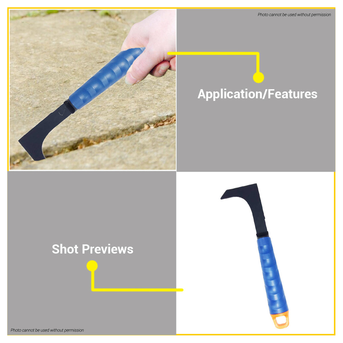 BUILDMATE Wadfow Weed Knife 250mm Gardenening Hand Weeder Weed Removal ...