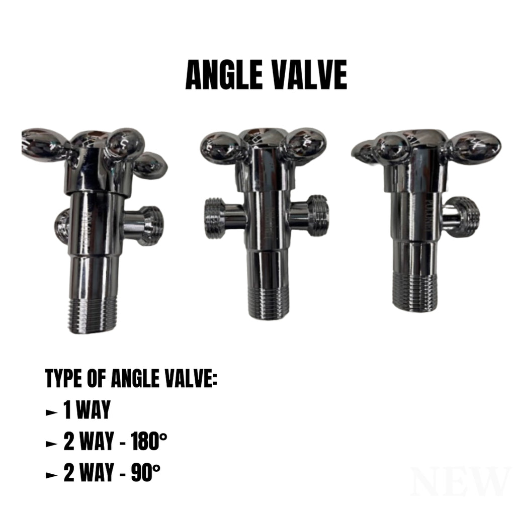 BUILDMATE x POLOLOCK by POLONET Angle Valve 1/2”x1/2” / 1/2”x1/2”x1/2 ...