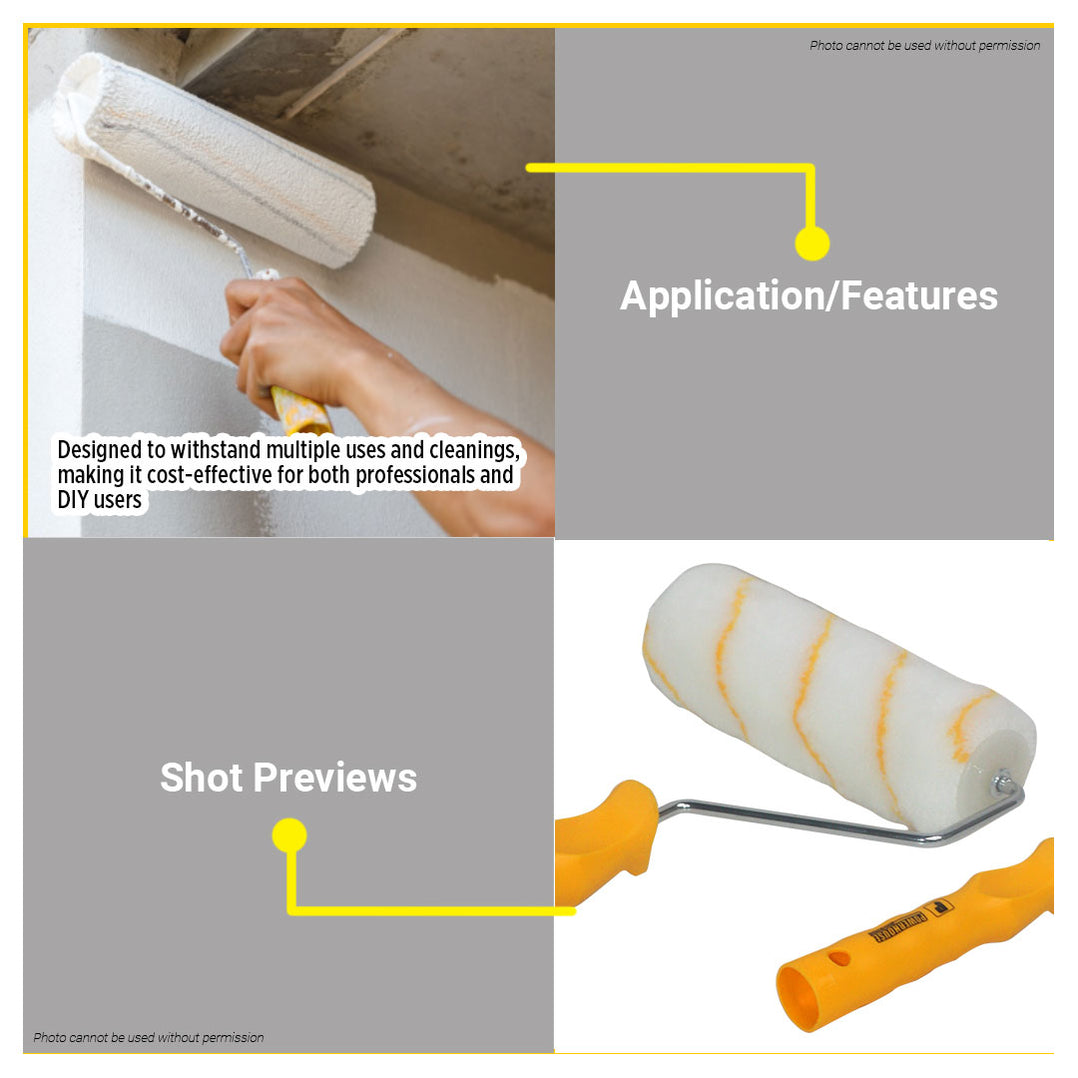 BUILDMATE Powerhouse Acrylon Cotton Paint Roller with Handle 7" / 9" P ...