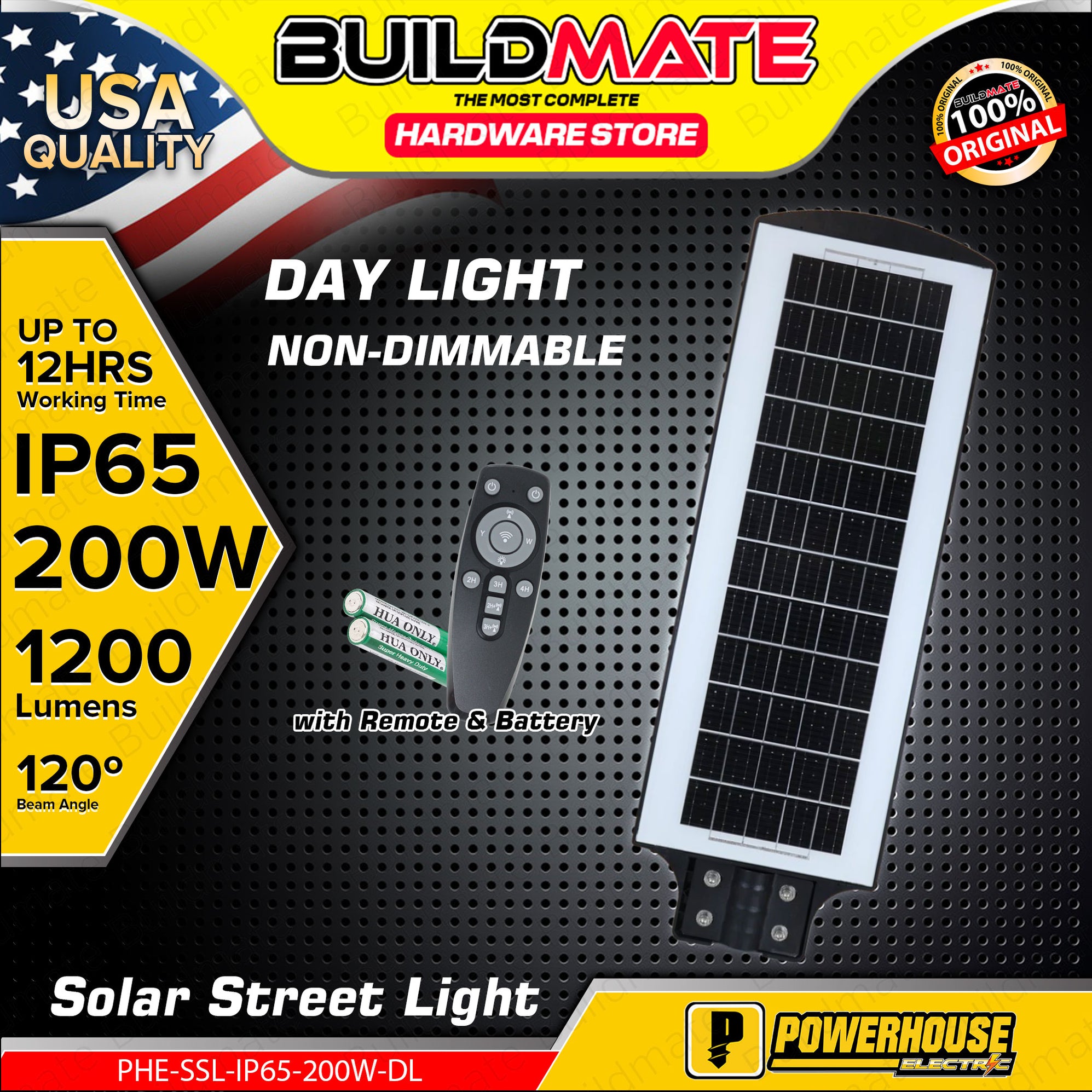 PowerHouse 50W - 200W Electric Solar Street Light IP65 PHE — Buildmate