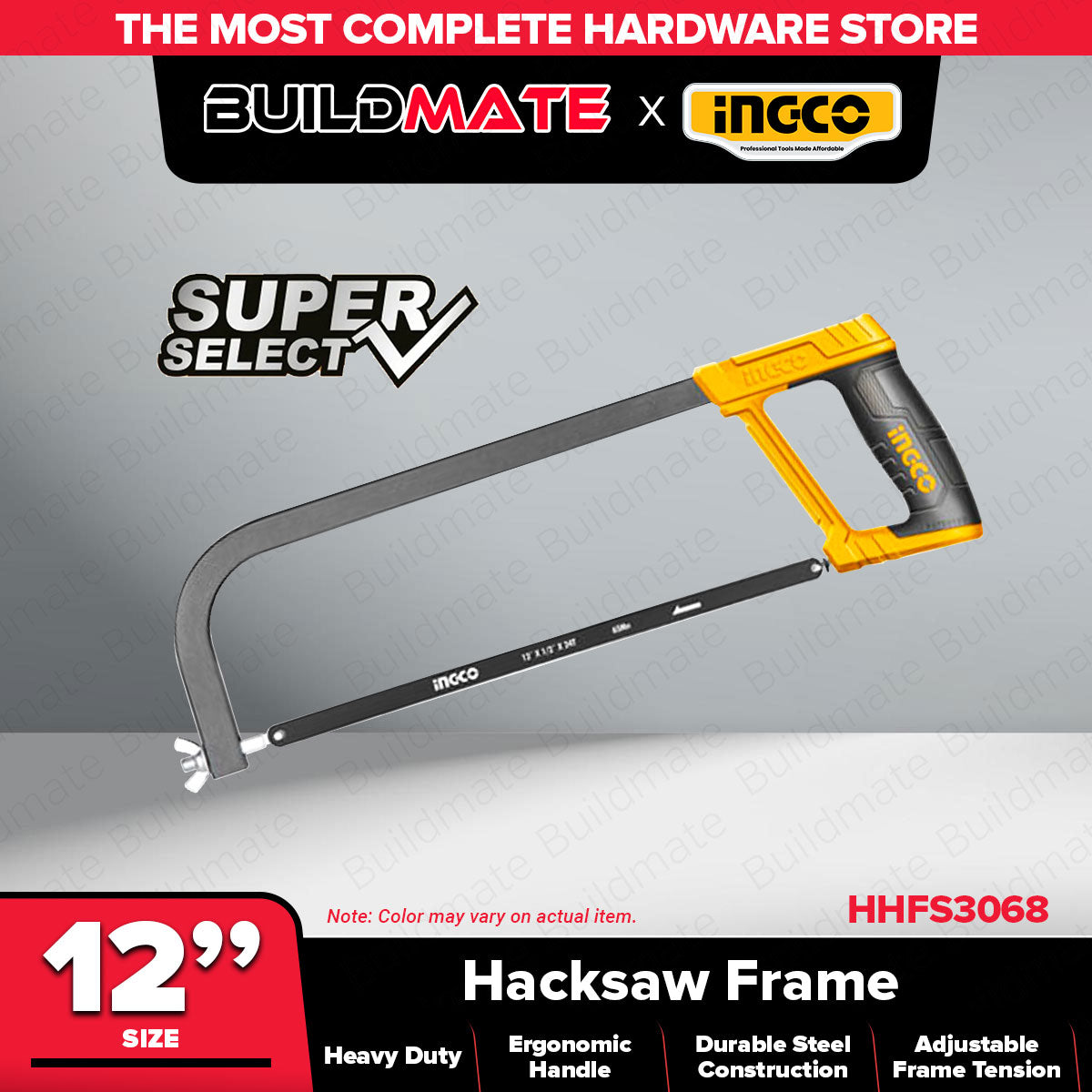 INGCO Hack Saw Hacksaw Frame Heavy Duty 12" HHFS3068 SUPER SELECT 100% ...
