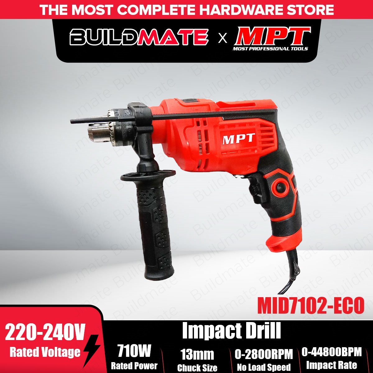 MPT 710W Impact Drill MID7102-ECO PT • MOST PROFESSIONAL TOOLS ...