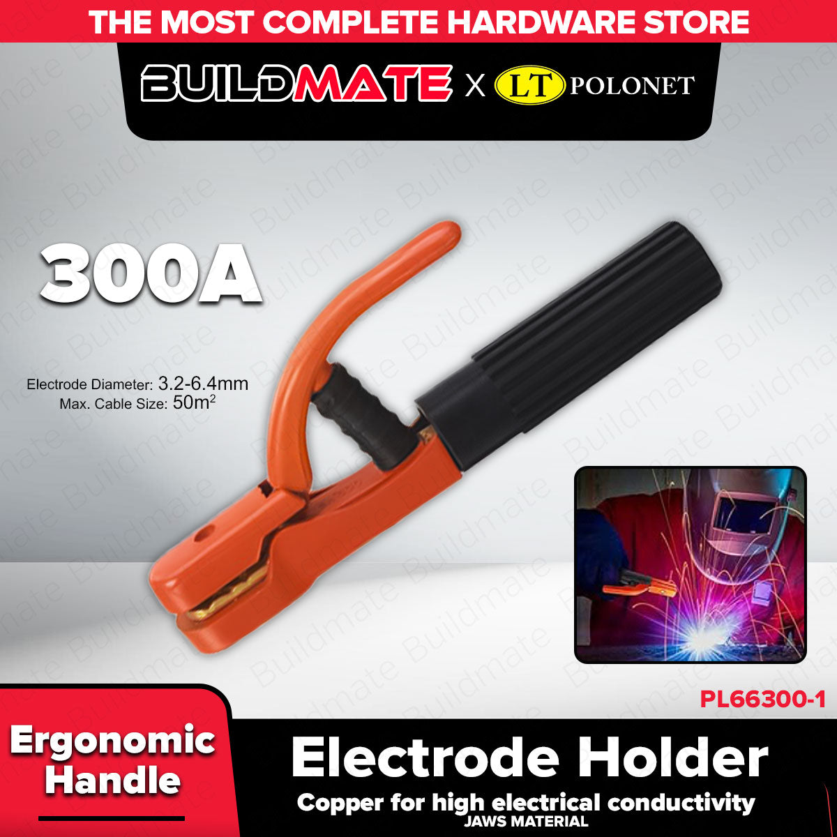 BUILDMATE x POLOLOCK by POLONET Electrode Holder LD 300A / 500A – Heav ...