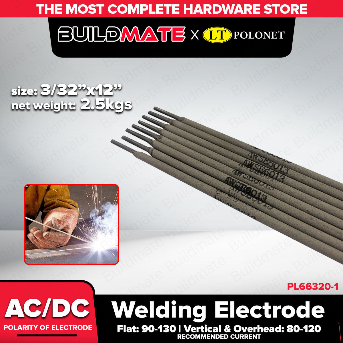 BUILDMATE x POLOLOCK by POLONET Welding Electrode E6013 – AC/DC Compat ...
