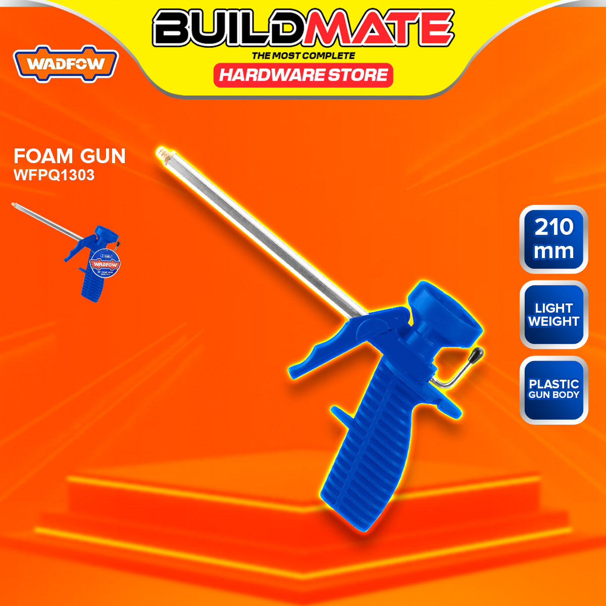 BUILDMATE Wadfow Plastic Foam Gun With Copper Muzzle Expanding Foam Sp ...
