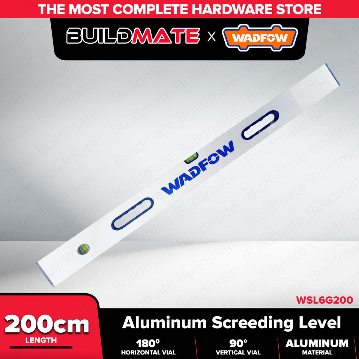 BUILDMATE Wadfow Aluminum Screeding Level 100cm / 150cm Straight Edges ...