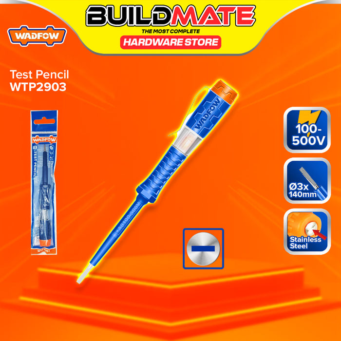 BUILDMATE Wadfow Test Pencil 3x140mm AC 100-500V Voltage Indicator Tes ...