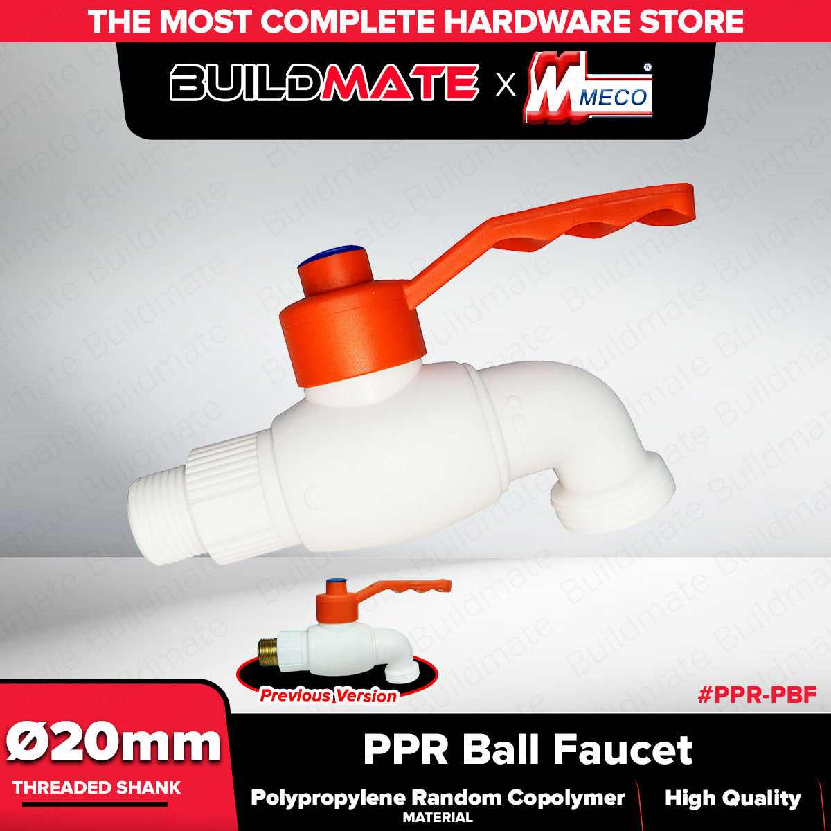 MECO Taiwan Heavy Duty PPR Ball Faucet 20mm Sinks, Bathroom & Garden F ...
