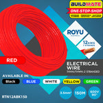 BUILDMATE Royu THHN / THWN-2 Stranded Wire Gauge #12 AWG 3.5mm2 150 Me ...