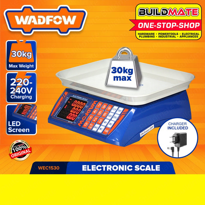 WADFOW Electronic Scale 30KG Table Bench Digital Weighing Scale Double ...
