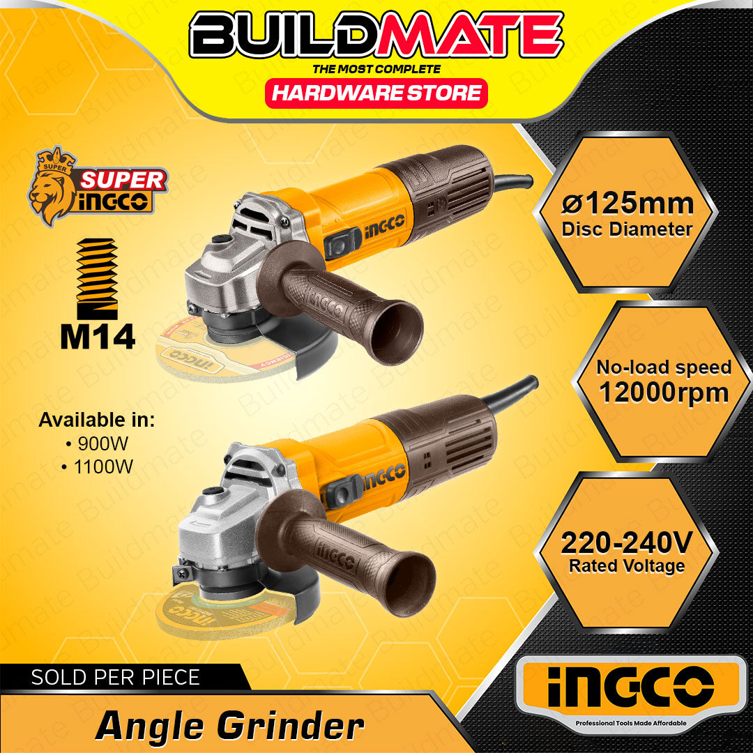 INGCO Angle Grinder 900W AG90028 | 950W 5" AG8528 + FREE TROWEL + BRUS ...