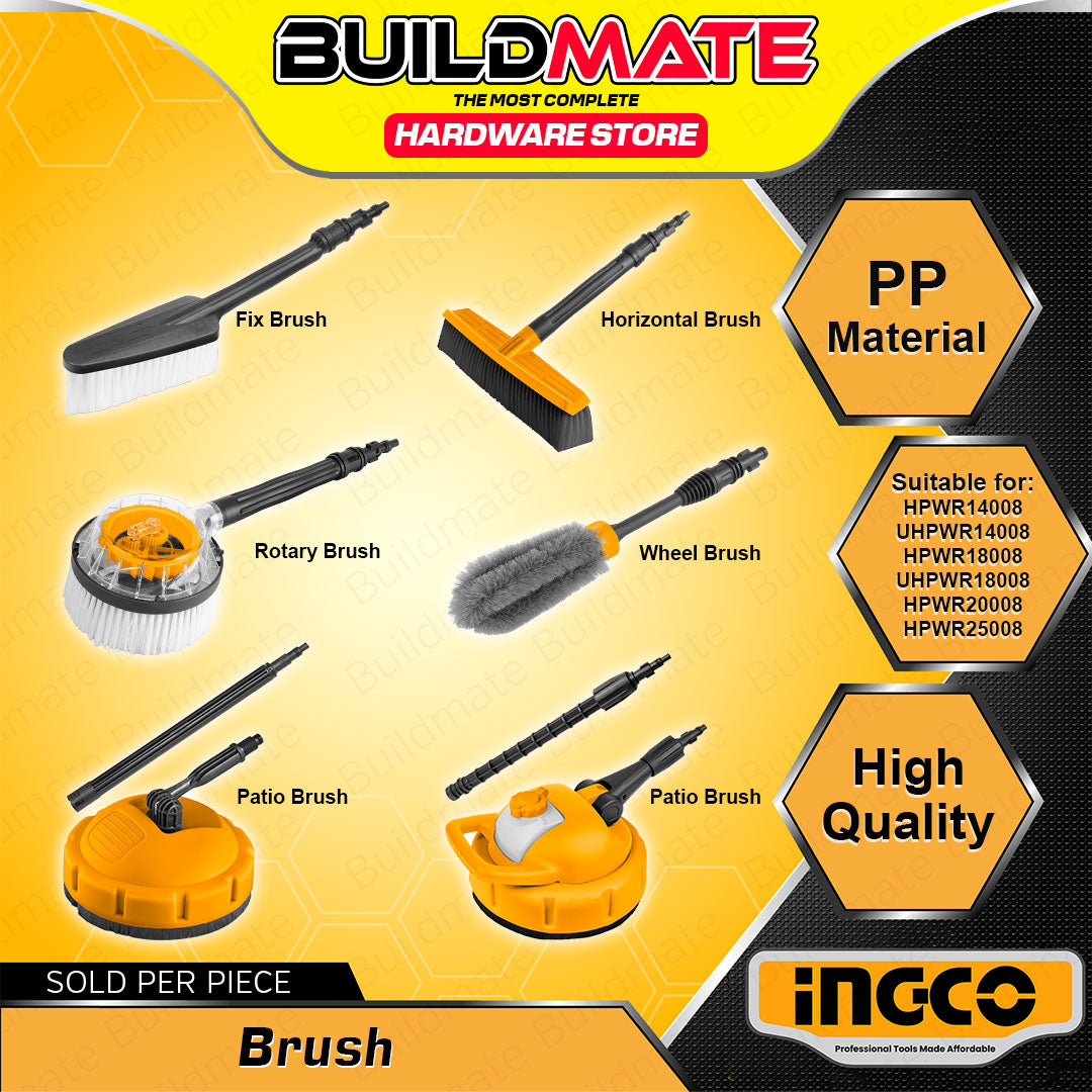 BUILDMATE Ingco Cleaning Brushes , Fix, Rotary, Horizontal, Patio and ...