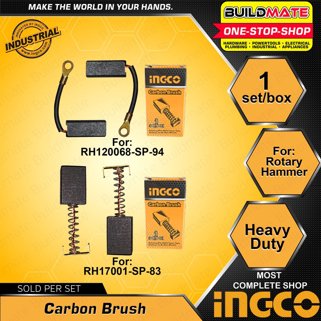 INGCO 2PCS/SET Carbon Brush for Rotary Hammer Motor Brush Carbon Brush ...