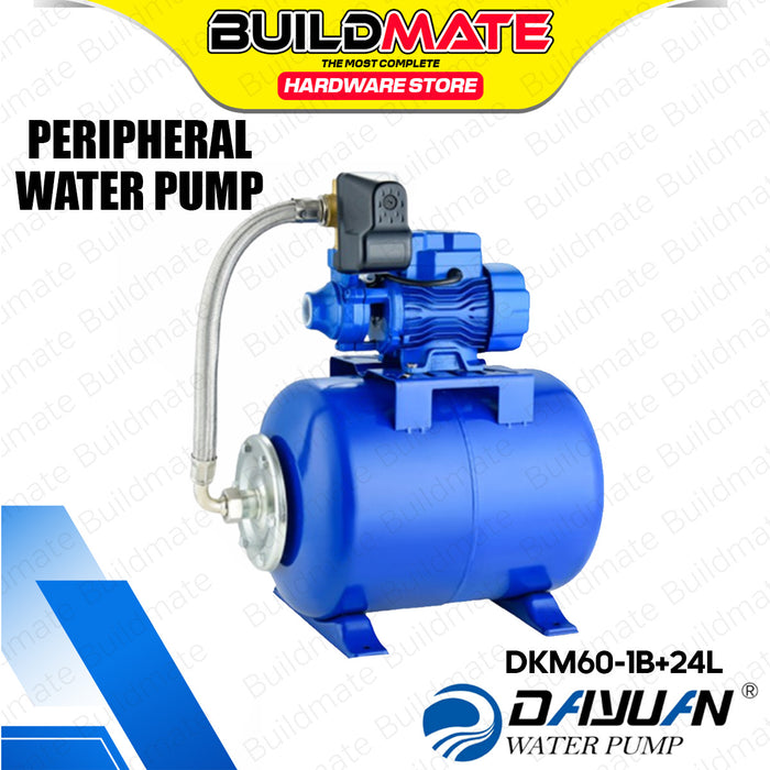 BUILDMATE Dayuan Electric Water Pump 0.5hp Peripheral Pump with 24L Bl ...