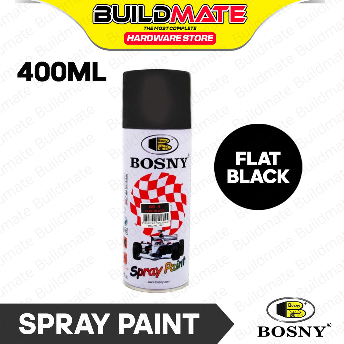 BUILDMATE Weber / Bosny Auto Spray Paint 400ml Fast Drying Pure Acryli ...