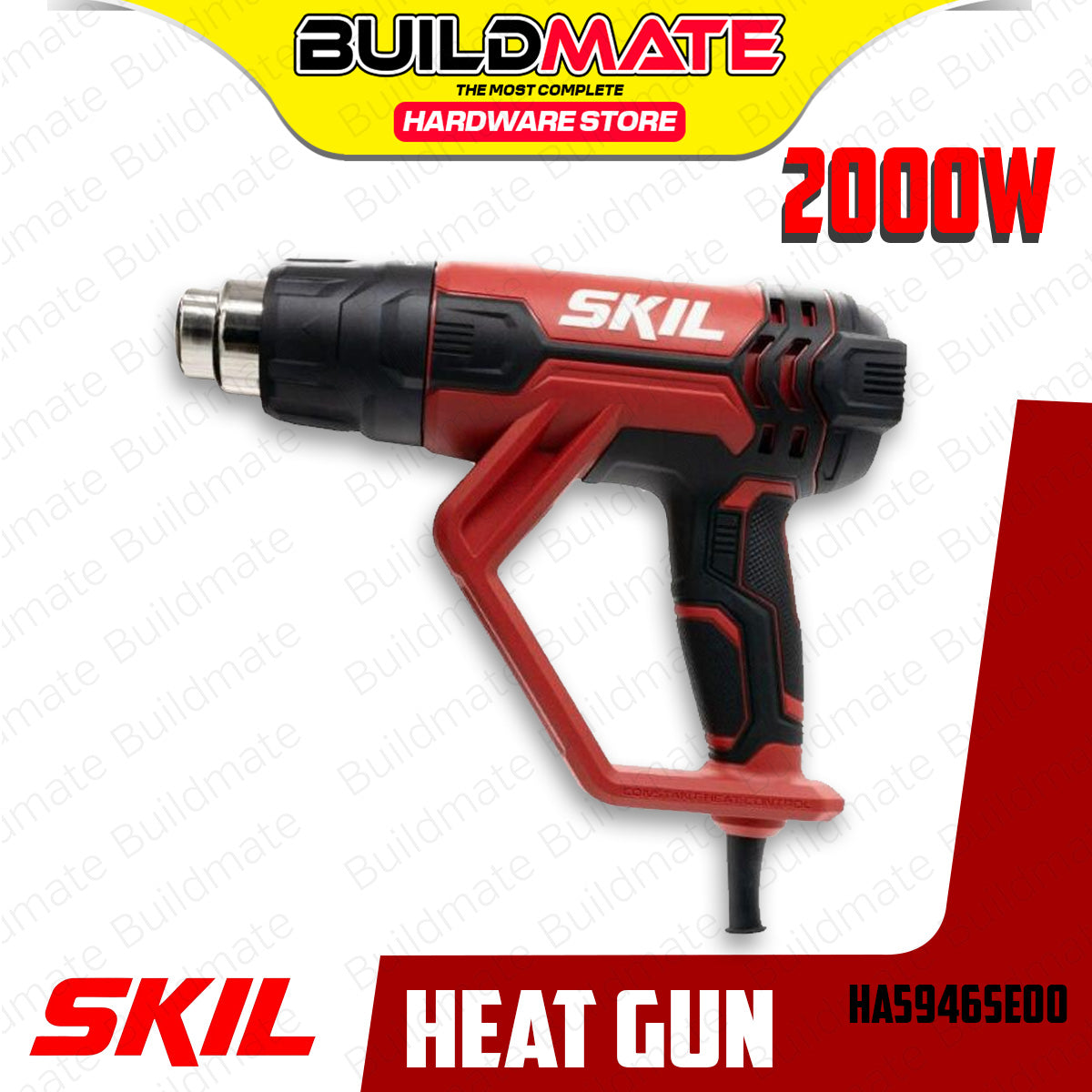 BUILDMATE Skil 2000W Electric Heat Gun Blower Portable Hot Air Dryer S ...
