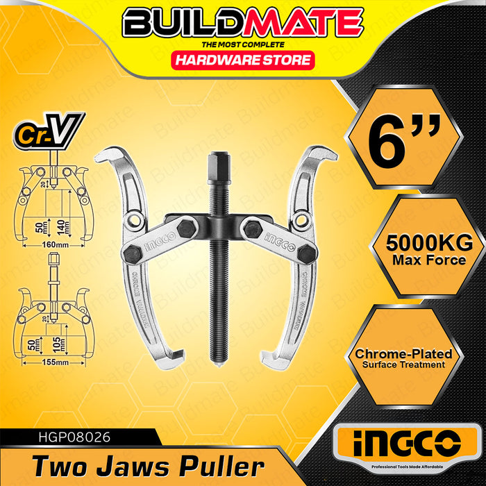 BUILDMATE Ingco 3"-6" Inch Two Jaws Gear Puller 2000kg - 5000kg Max Fo ...