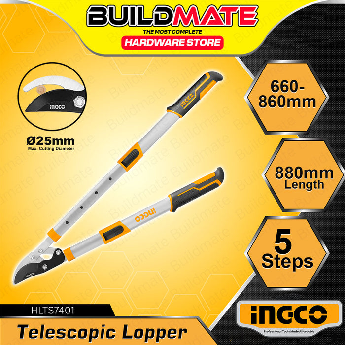BUILDMATE Ingco Telescopic Lopper 660-860mm Extendable Gardener Pruner ...