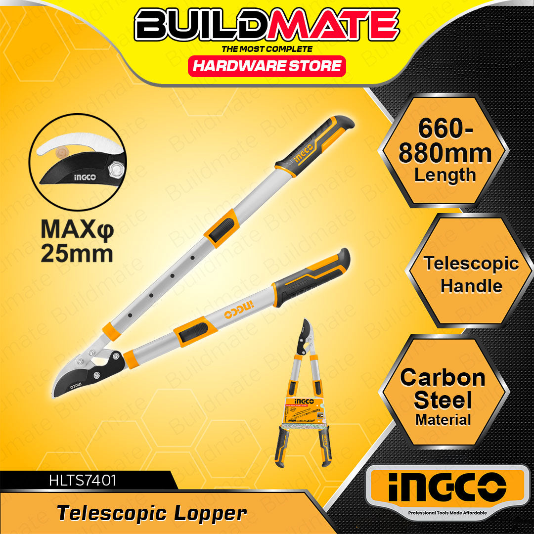 BUILDMATE Ingco Telescopic Lopper 660-860mm Extendable Gardener Pruner ...