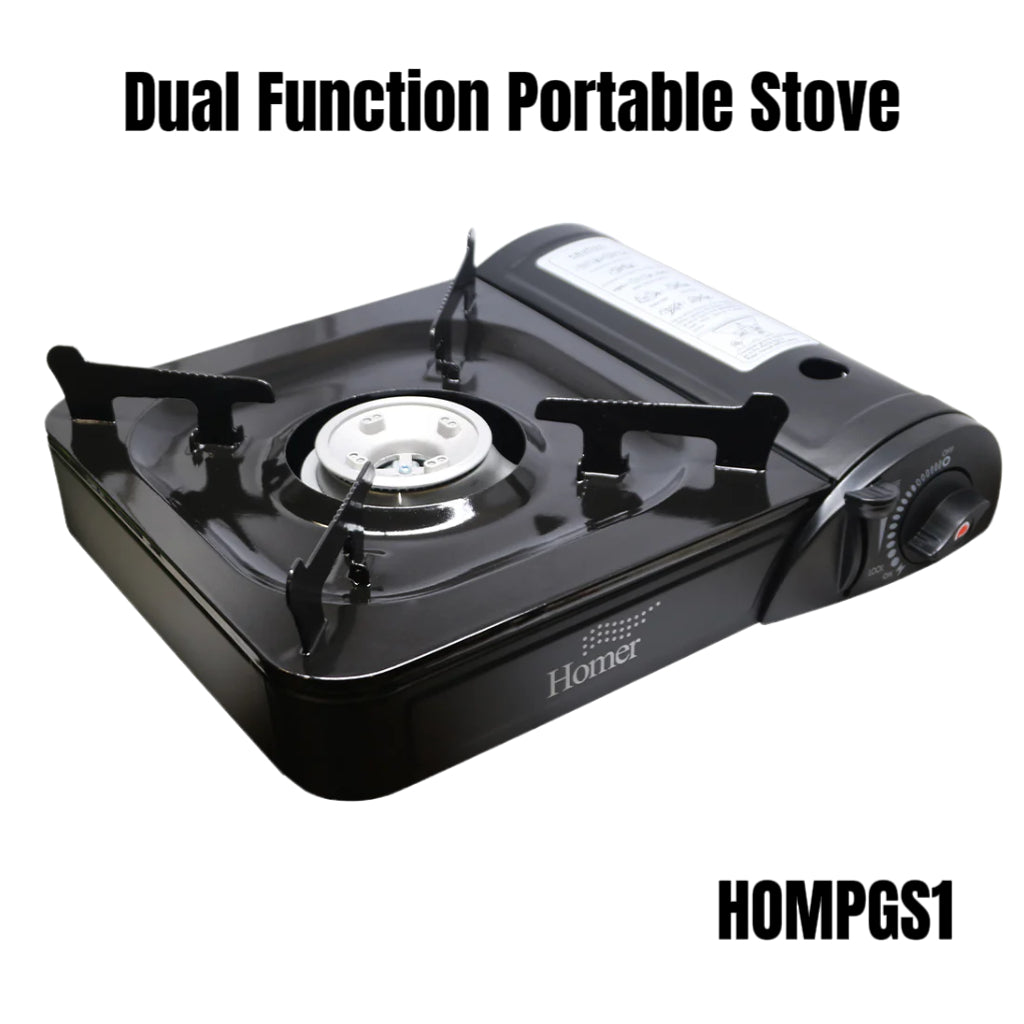 BUILDMATE x HOMER Dual Function Portable Gas Stove | 2.2KW Camping & O ...