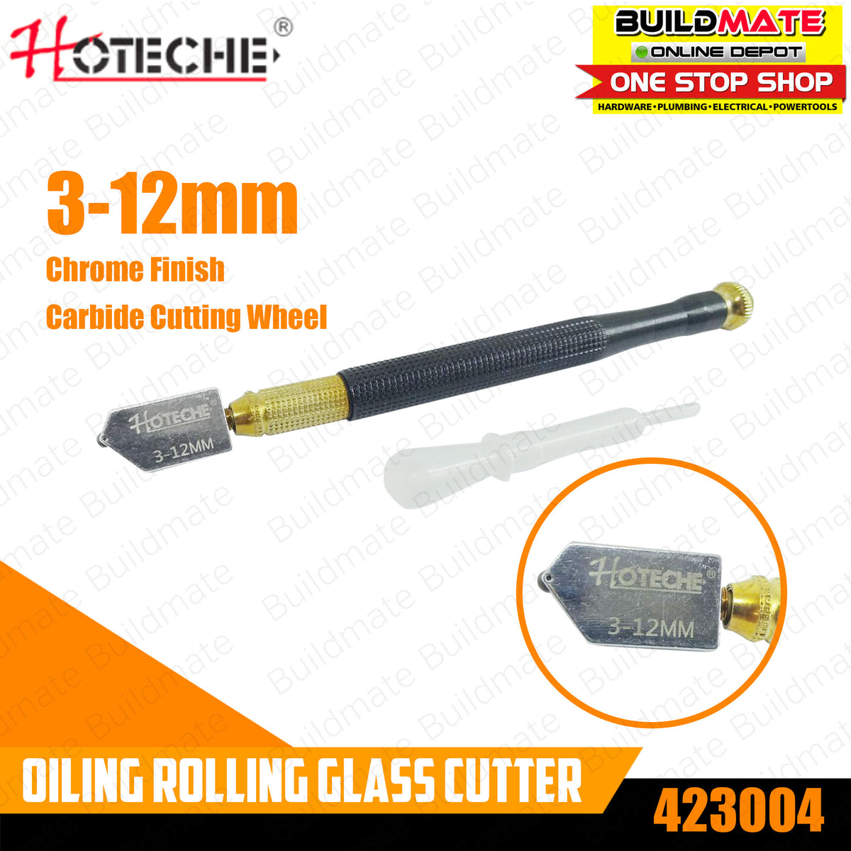 Hoteche Oiling Rolling Glass Cutter Diamond Blade Tip 423004 •BUILDMAT ...