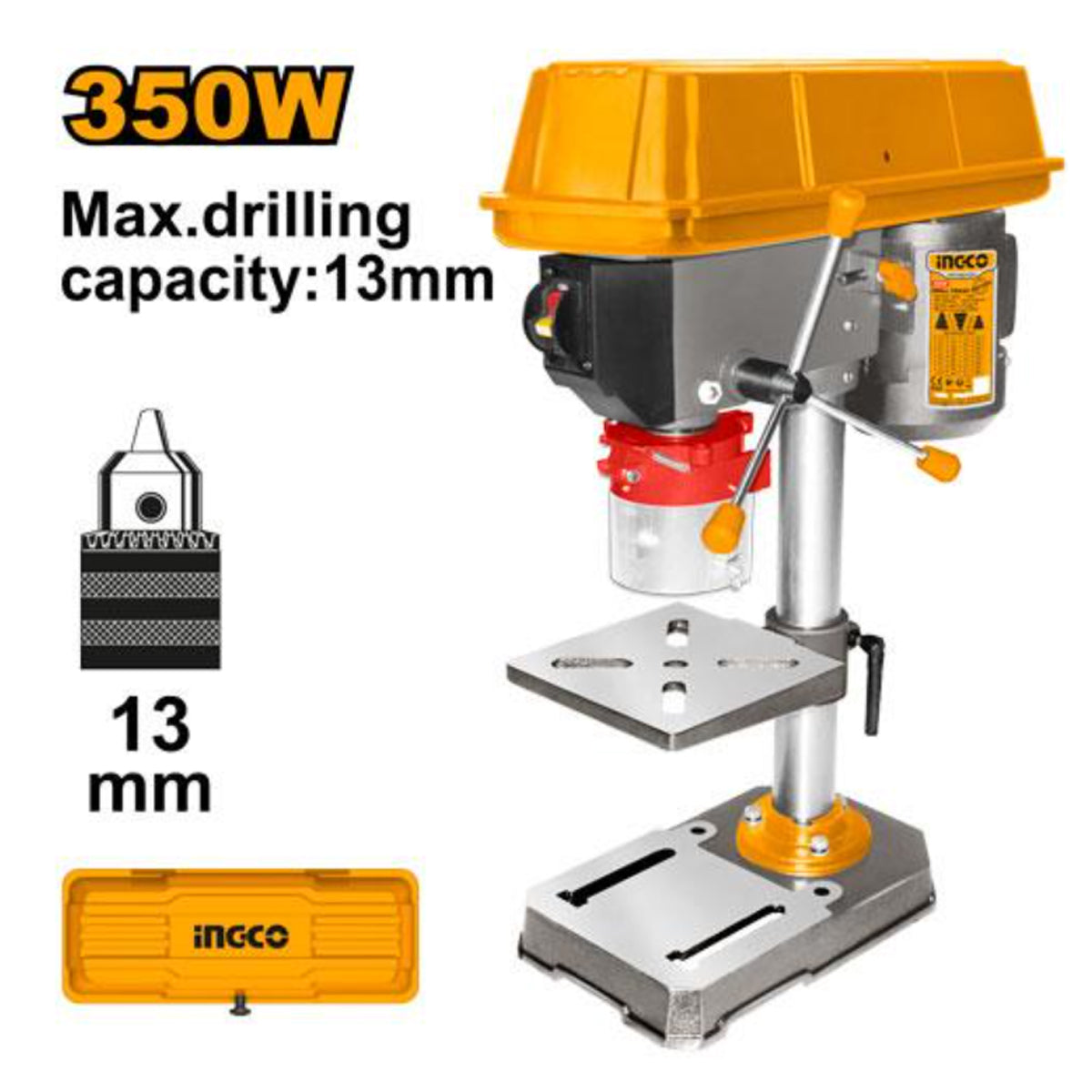 INGCO Bench Drill Press 350W Heavy Duty Table Drilling Machine DP13350 ...